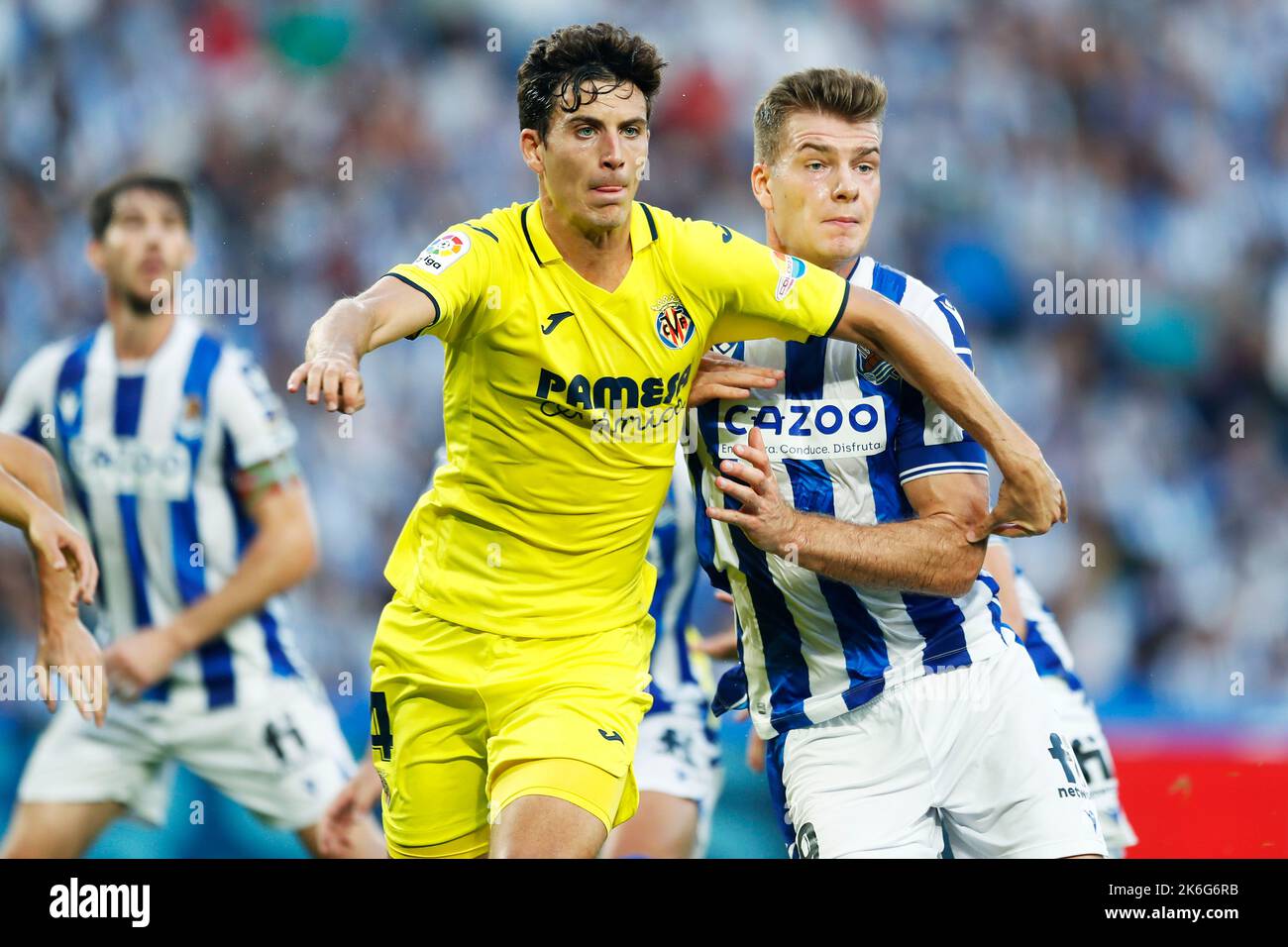 San Sebastian, Spain. Credit: D. 9th Oct, 2022. Pau Torres (Villarreal ...