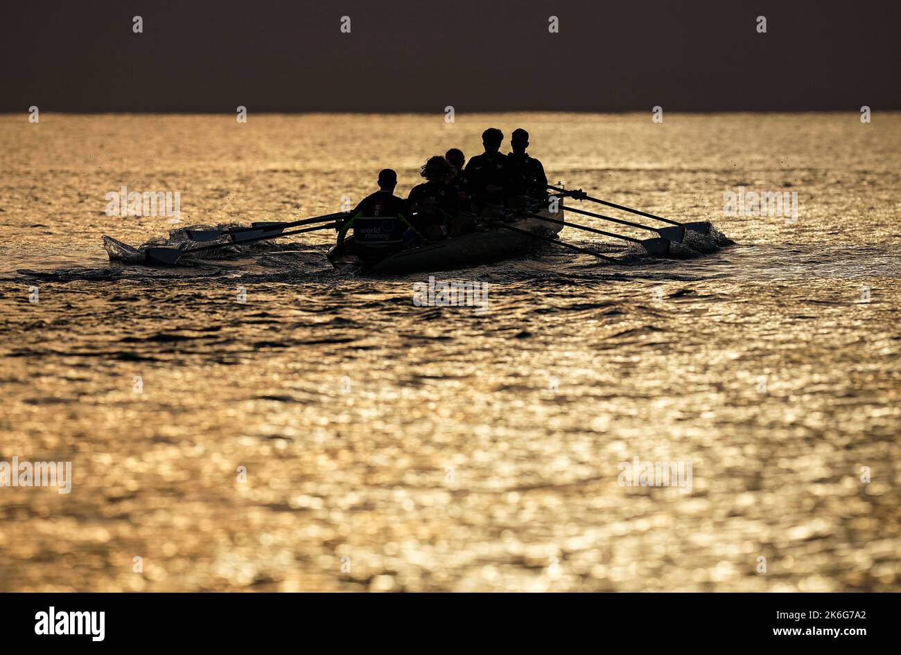 Great Britain's mixed coxed quadruple skulls during day one of the ...
