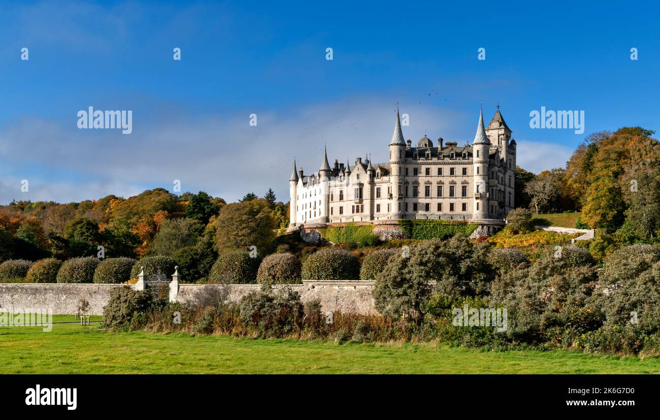 Dunrobin Castle Golspie Sutherland Scotland aspect of the castle ...