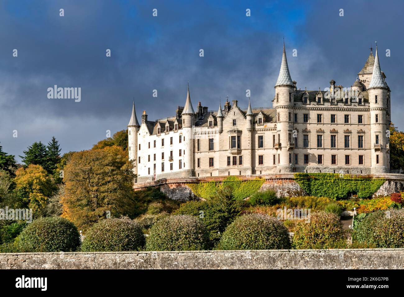 Dunrobin Castle Golspie Sutherland Scotland the castle building the ...