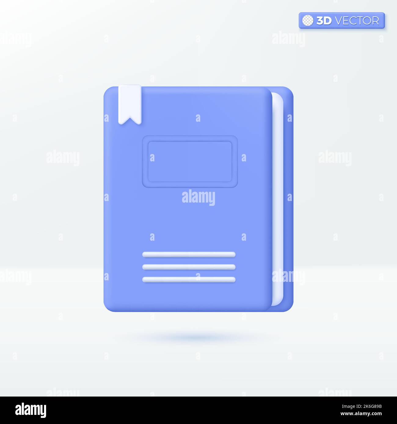 Diary or Book icon symbols. Textbook with bookmark, e-book, magazine ...