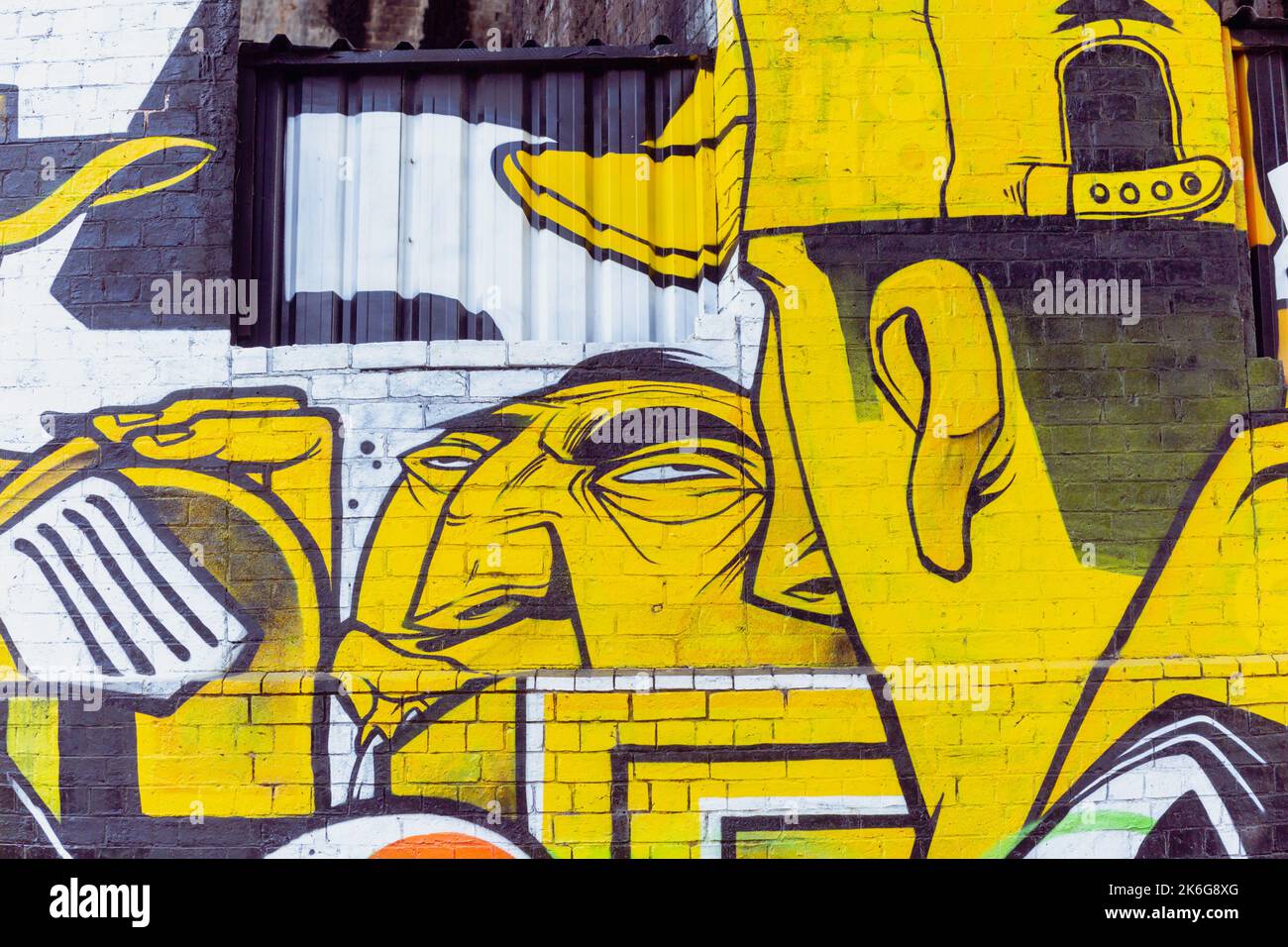 Colourful Graffiti art on a wall Stock Photo - Alamy