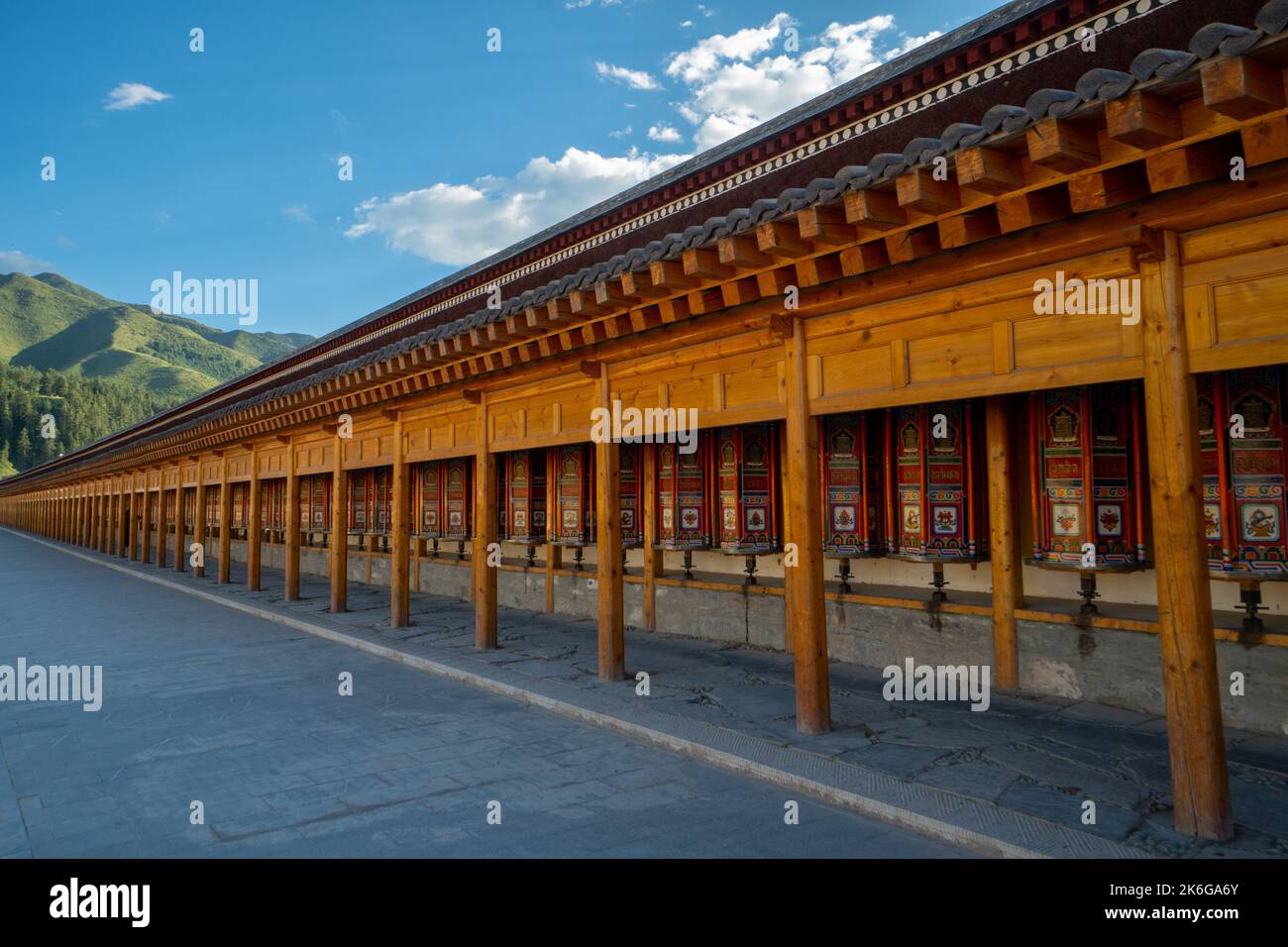 Labrang monastery prayer wheels hi-res stock photography and images - Alamy