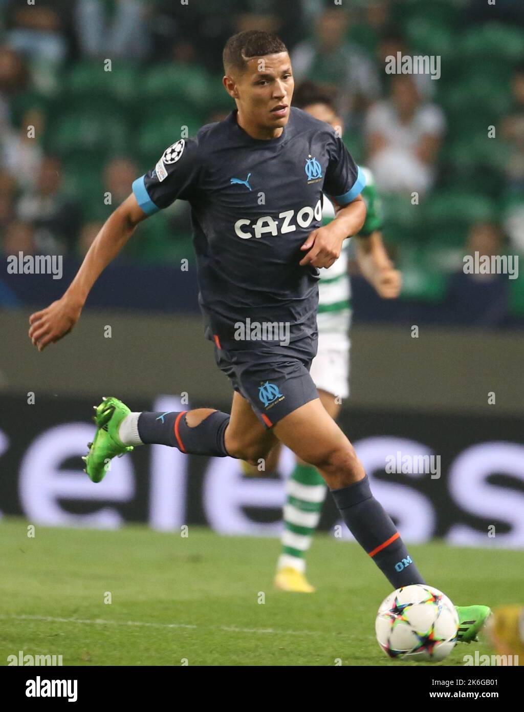 Amine Harit of Olympique Marseille during the UEFA Champions League ...