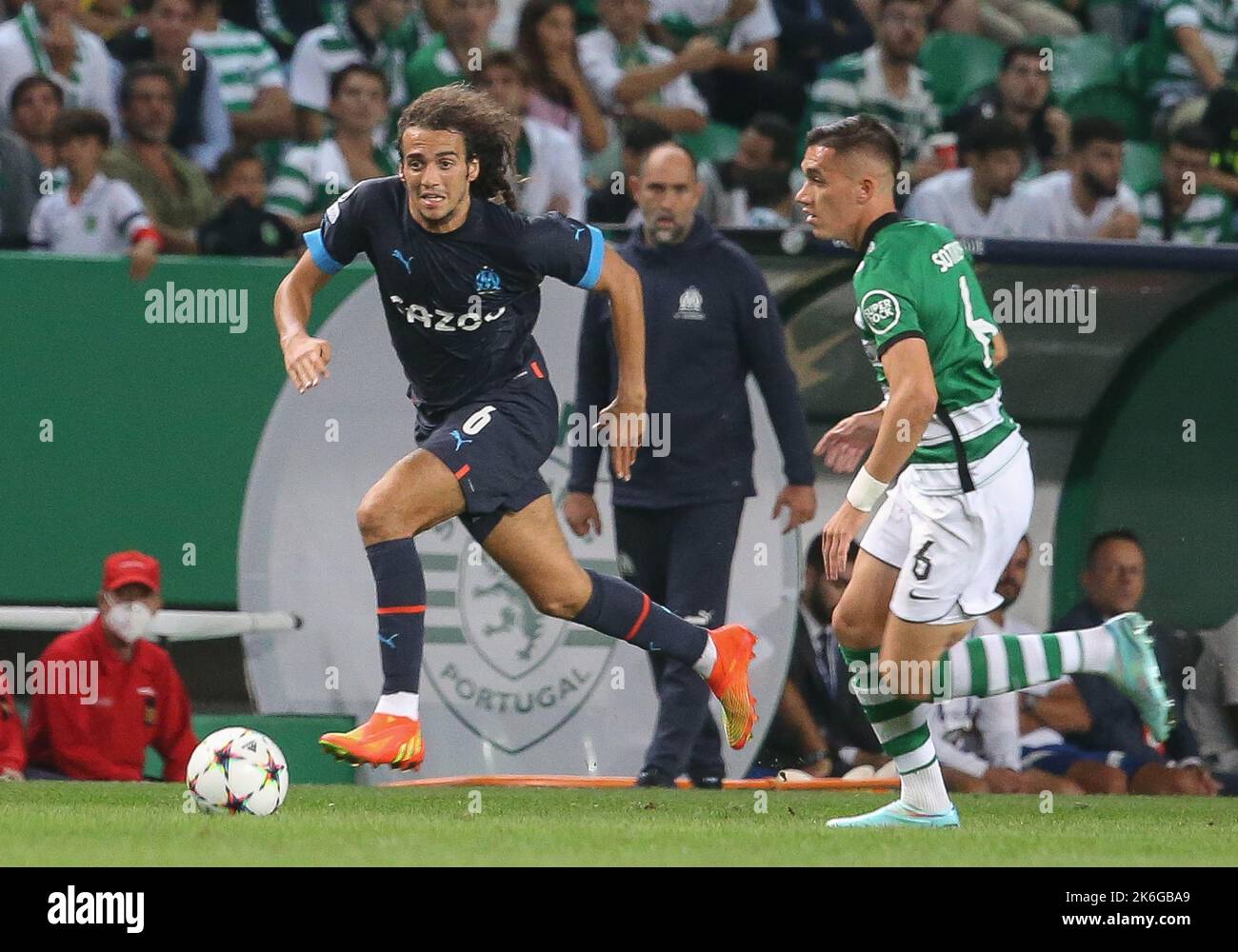 Matt o Guendouzi of Olympique Marseille and Sot’ris Alexandr—poulos of ...