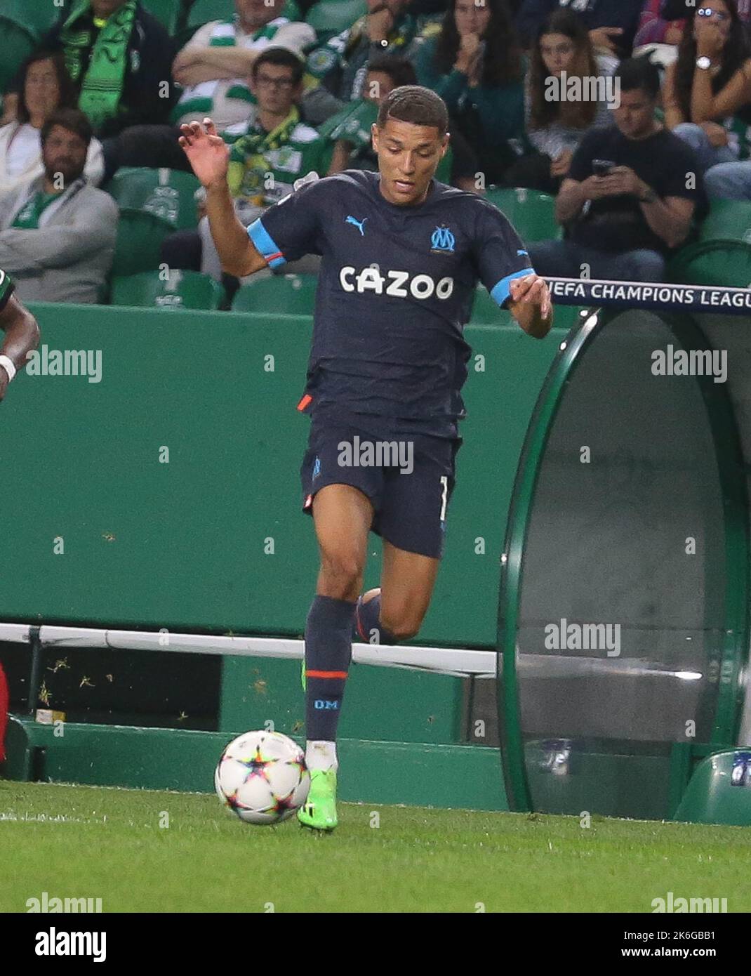 Amine Harit of Olympique Marseille during the UEFA Champions League ...