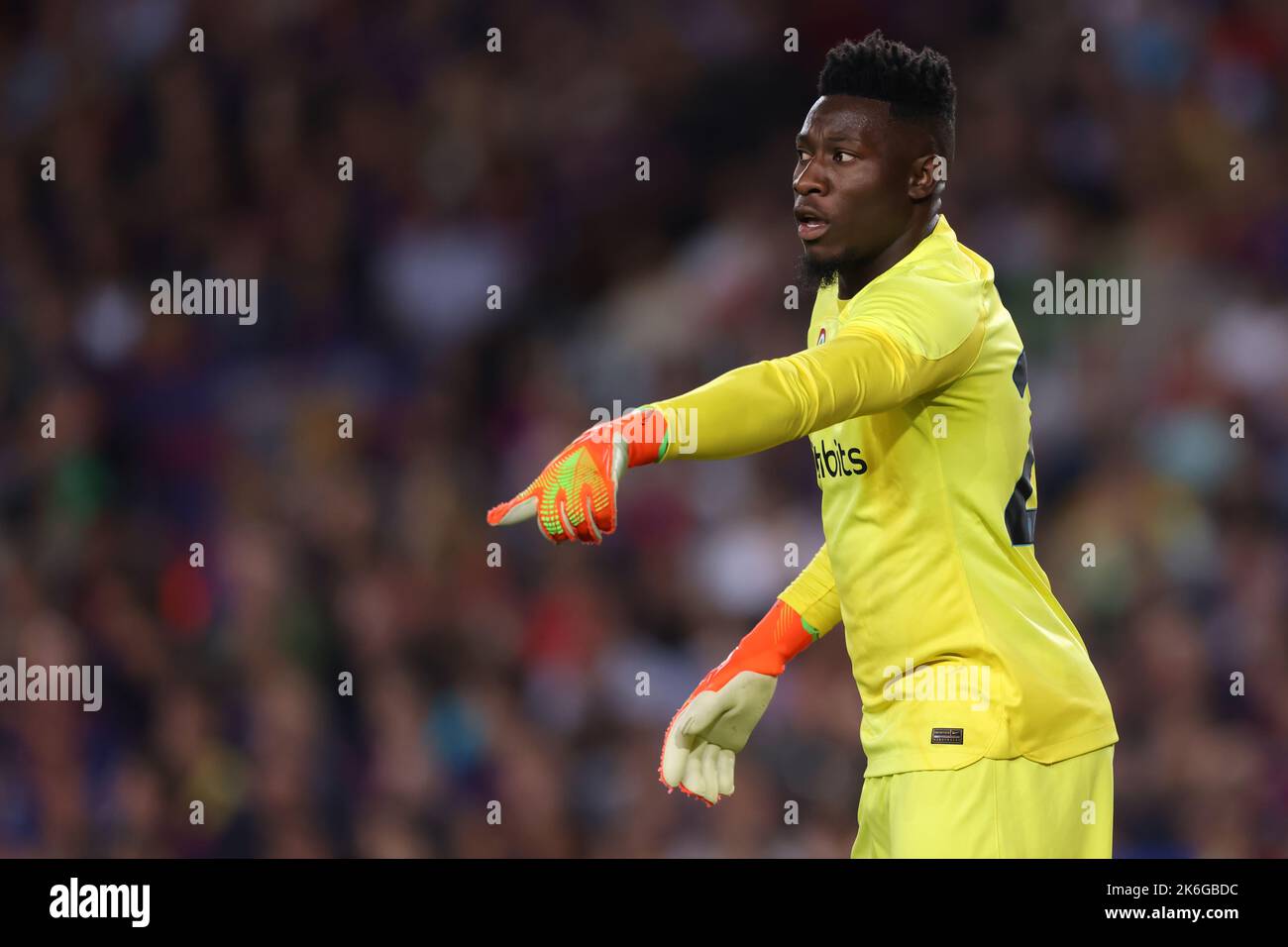 Barcelona, Spain, 12th October 2022. Andre Onana of FC Internazionale ...