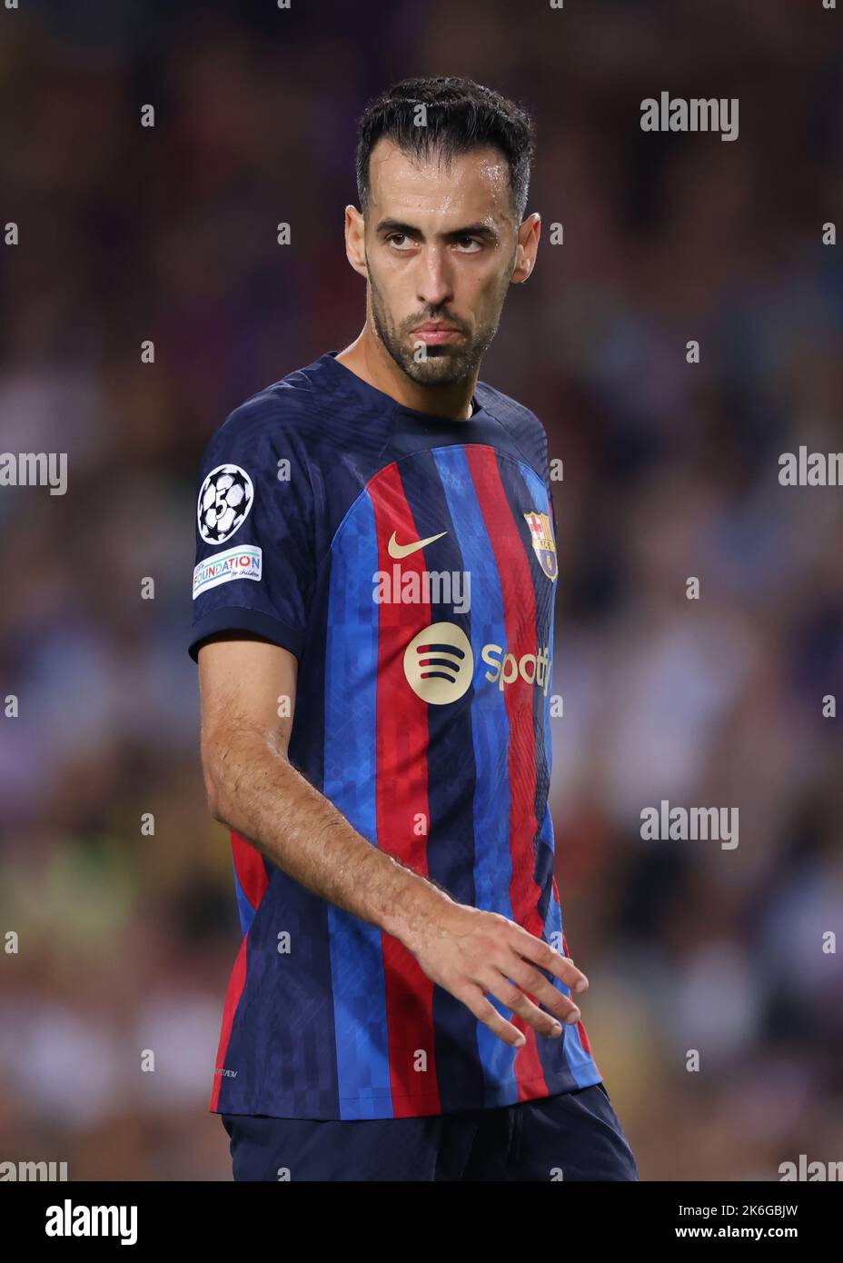 Barcelona, Spain, 12th October 2022. Sergio Busquets of FC Barcelona ...