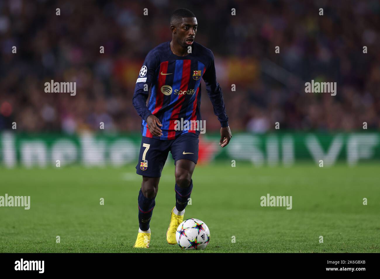 Barcelona, Spain, 12th October 2022. Ousmane Dembele of FC Barcelona ...