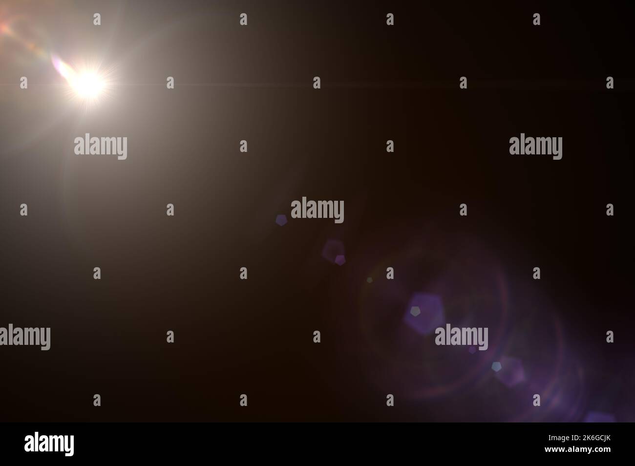 Lens Flare ,Sun Flare on black background. Lens flare glow light effect ...