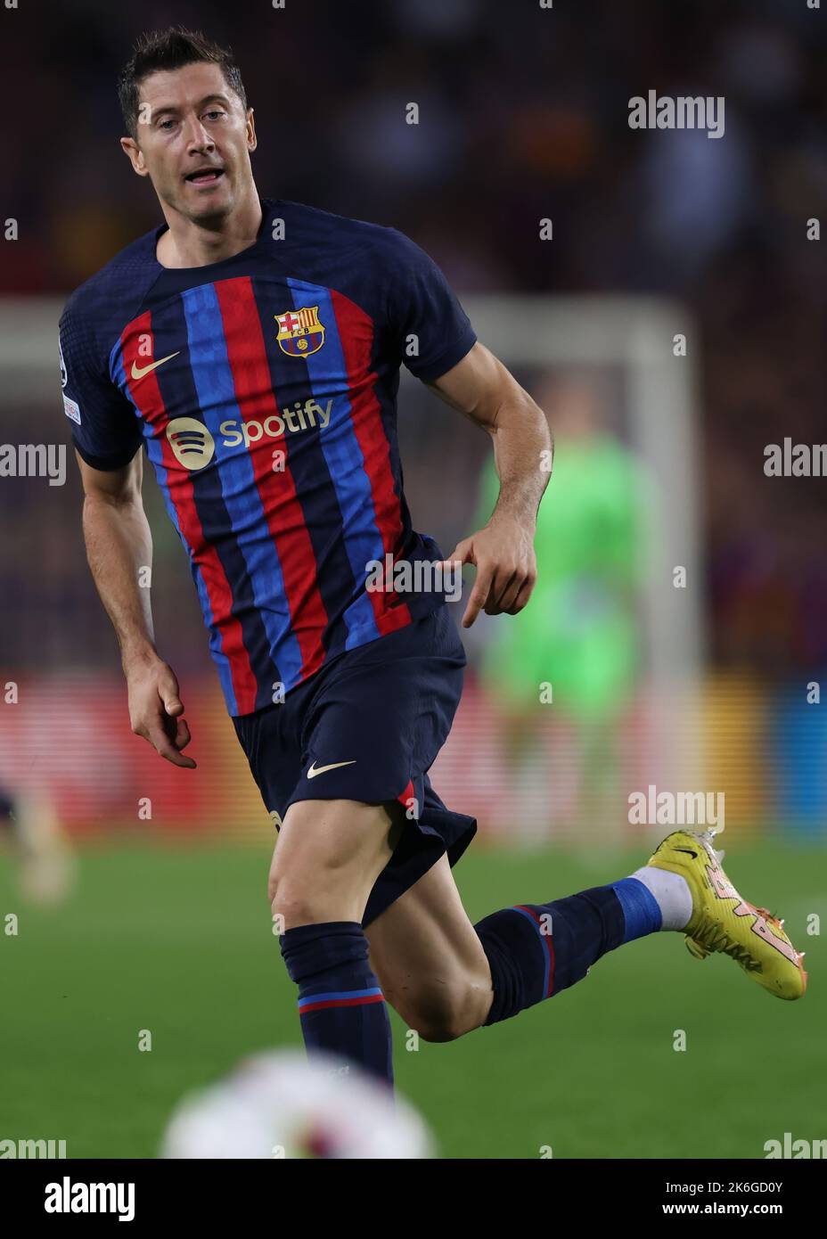 Barcelona, Spain, 12th October 2022. Robert Lewandowski of FC Barcelona ...