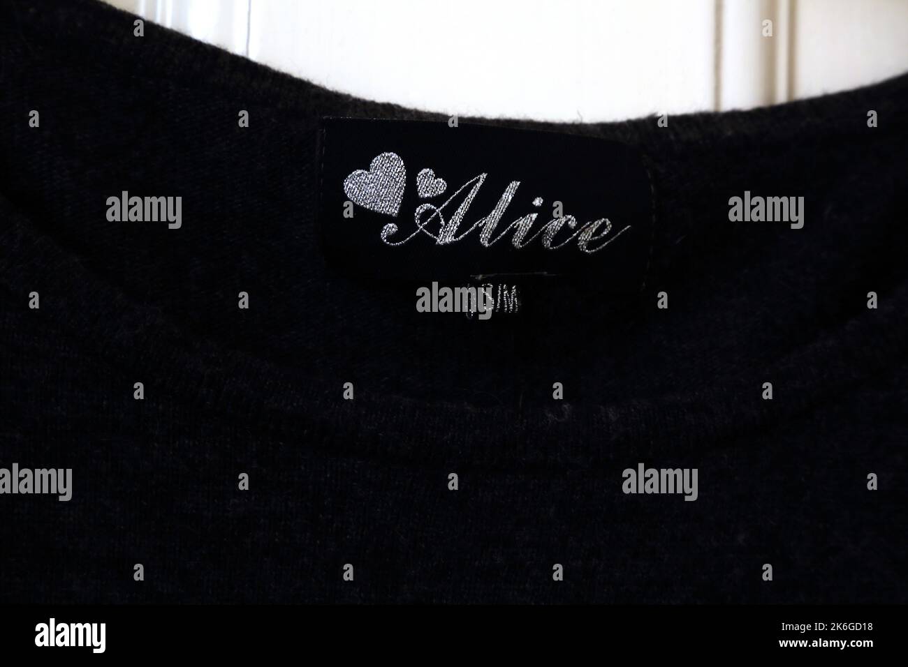 Women's Long Black jumper Stock Photo - Alamy