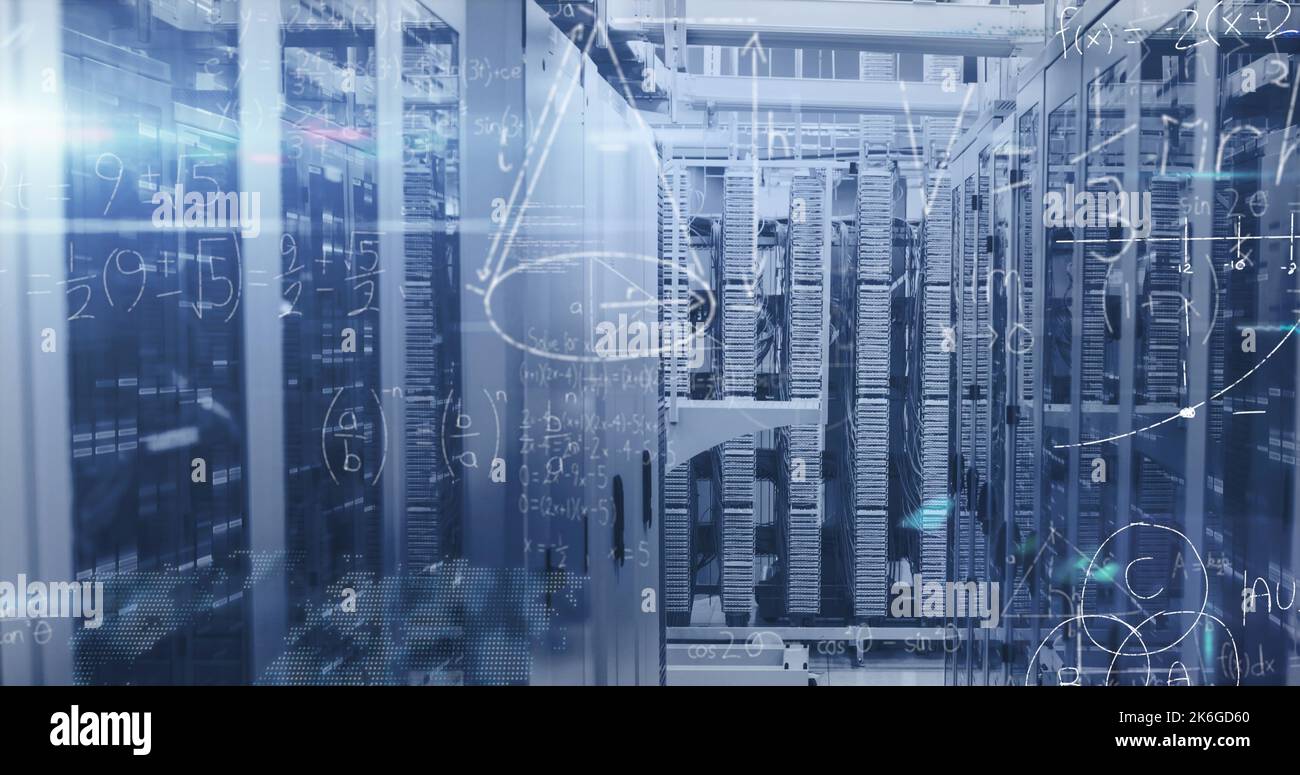 The image simplifies the data processing and digital information ...