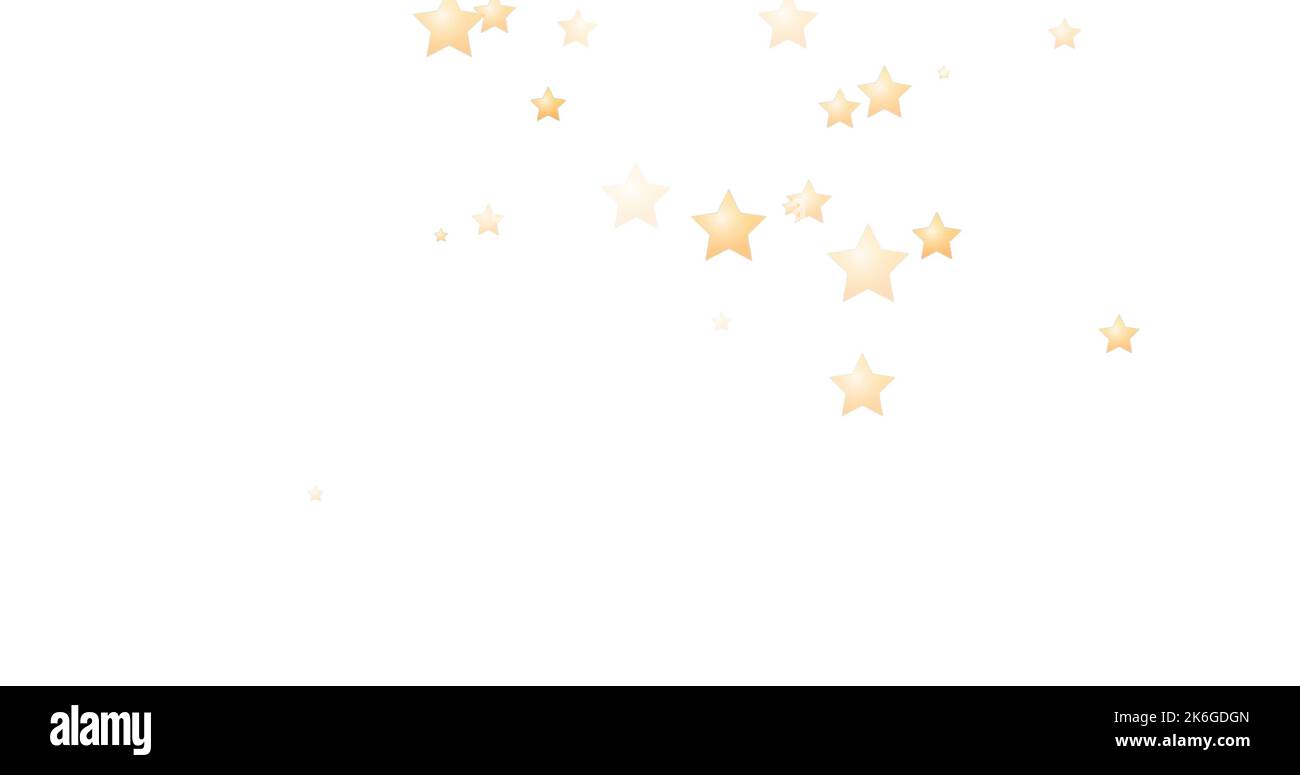 Composition of yellow stars on white background Stock Photo - Alamy