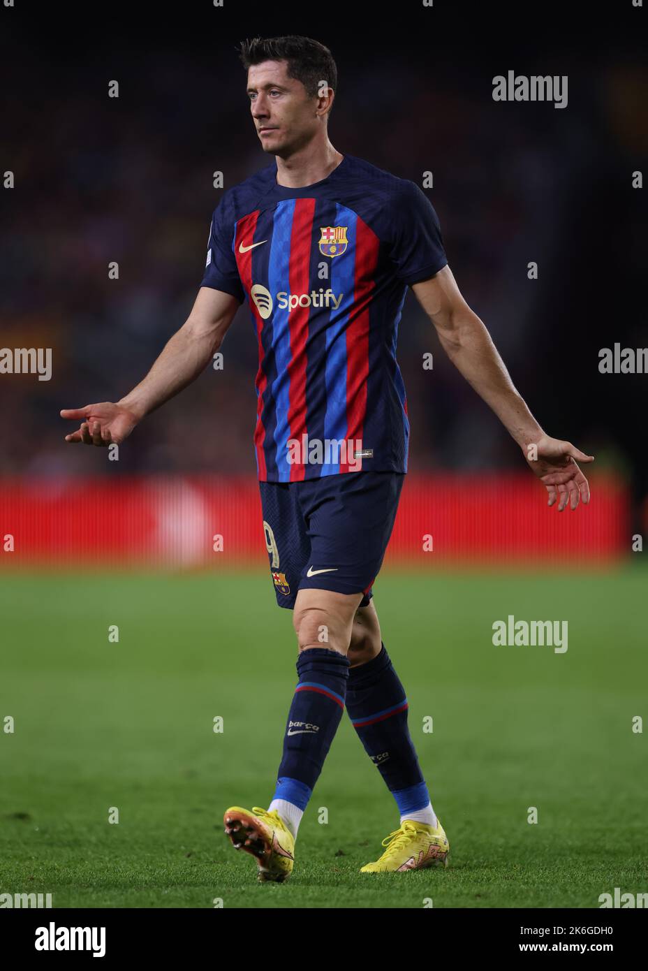 Barcelona, Spain, 12th October 2022. Robert Lewandowski of FC Barcelona ...
