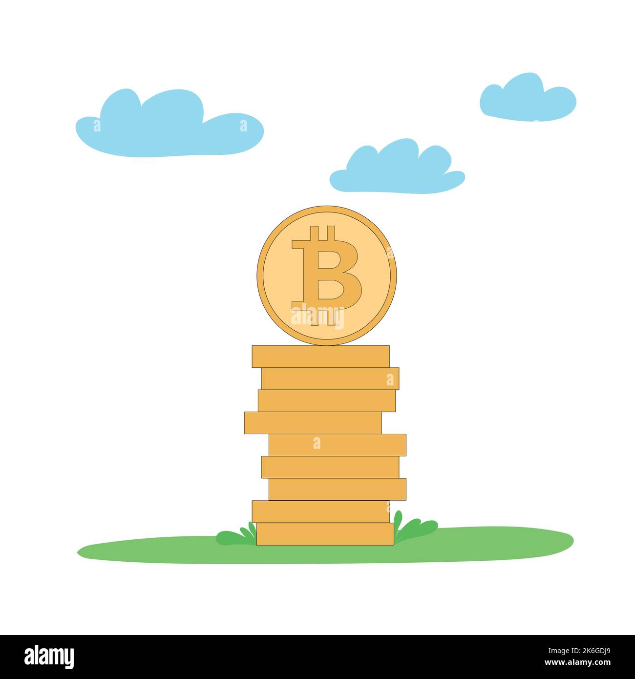 Bitcoin wallet concept Stock Vector Images - Alamy