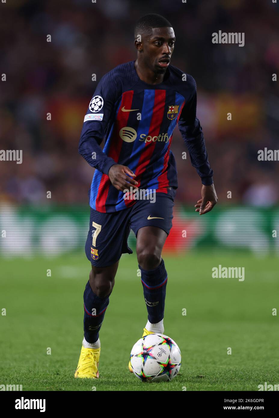 Barcelona, Spain, 12th October 2022. Ousmane Dembele of FC Barcelona ...
