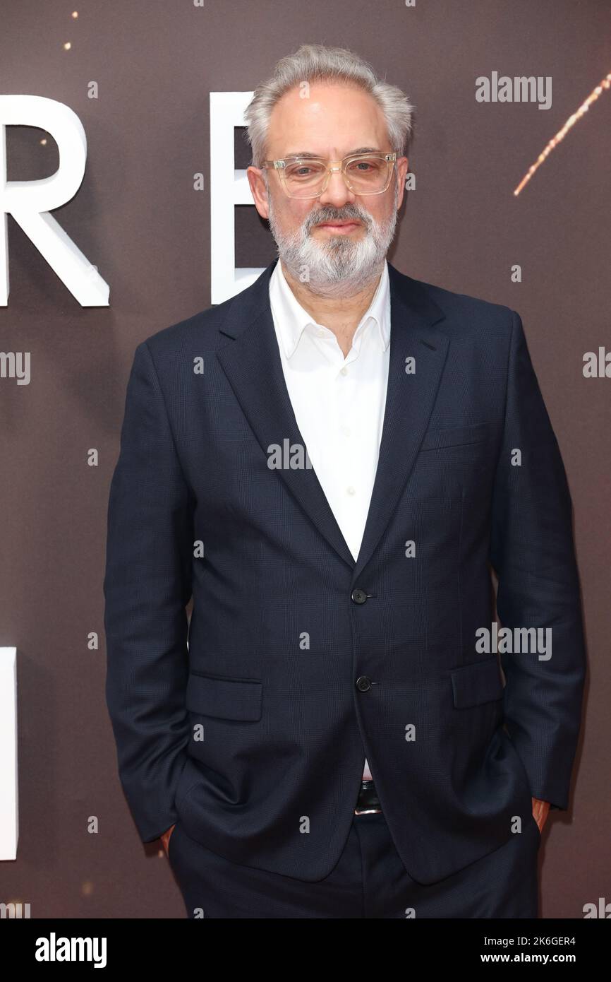 Sam Mendez attends film premiere of 'Empire of Light' during the 2022 London Film Festival Stock ...