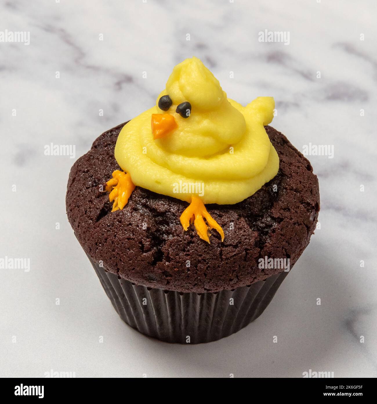 Spring chick design cupcake Stock Photo - Alamy