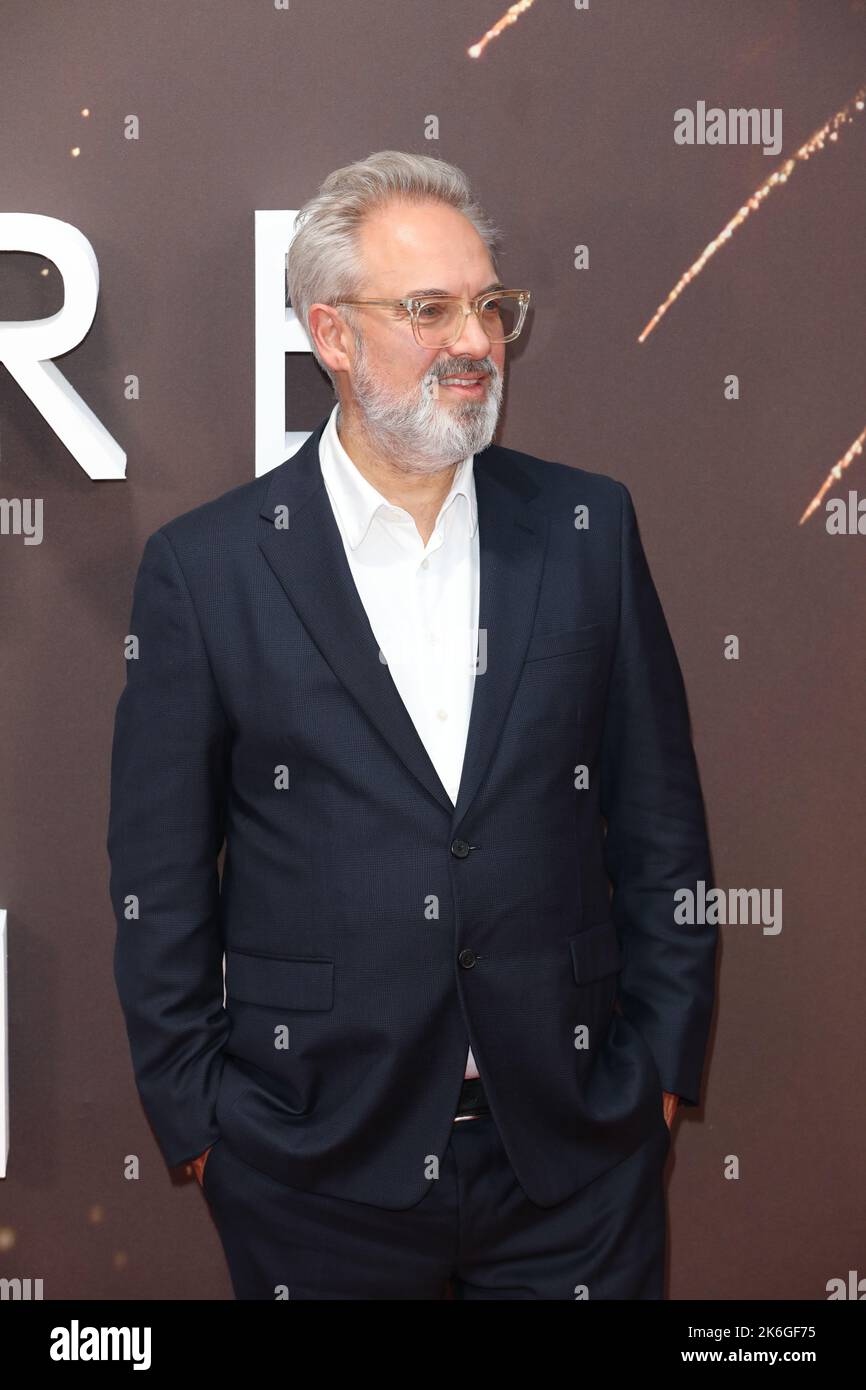 Sam Mendez attends film premiere of 'Empire of Light' during the 2022 London Film Festival Stock ...