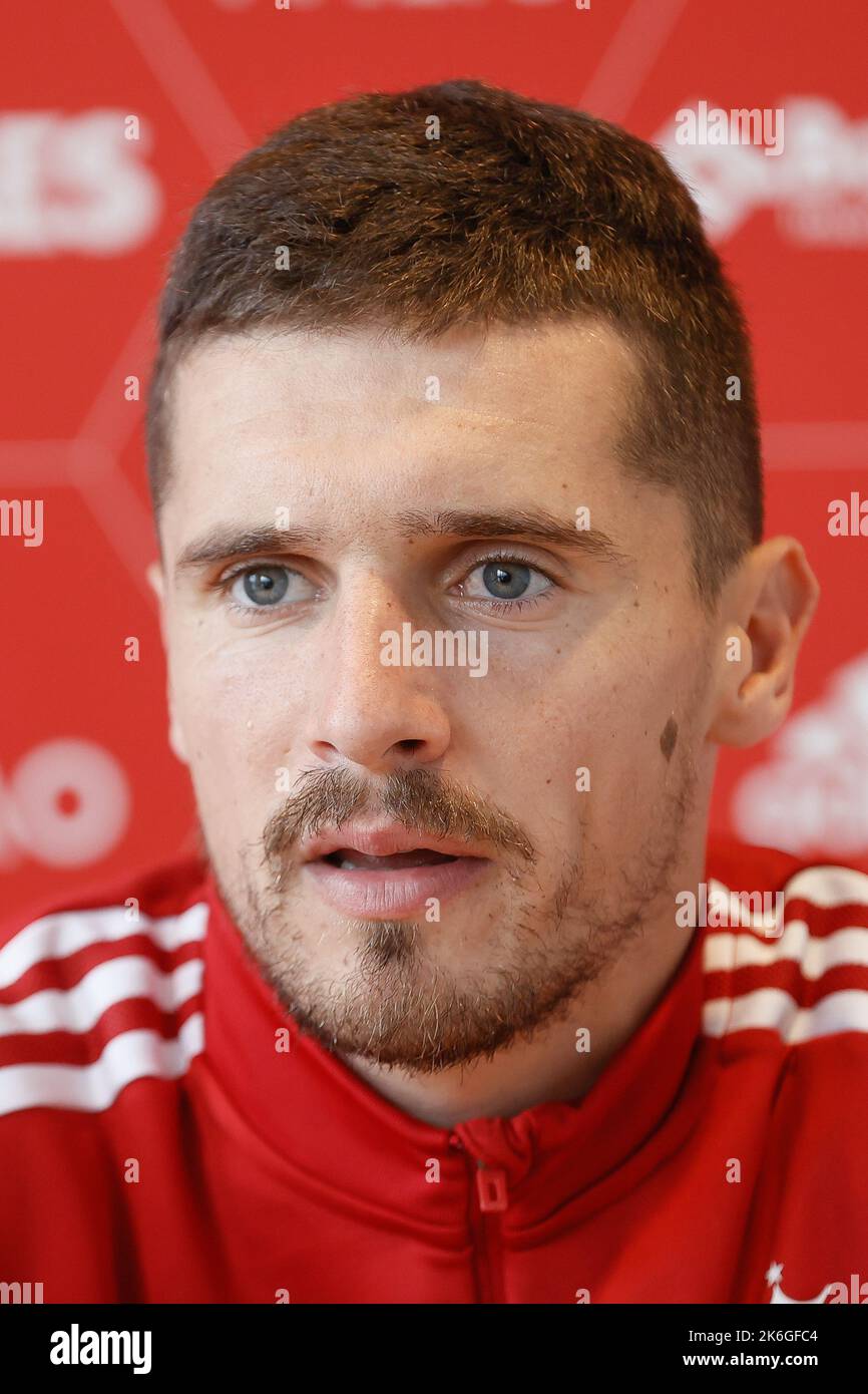 Liege, Belgium, 14/10/2022, Standard's Gojko Cimirot pictured during ...