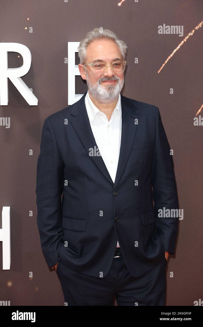 Sam Mendez attends film premiere of 'Empire of Light' during the 2022 London Film Festival Stock ...
