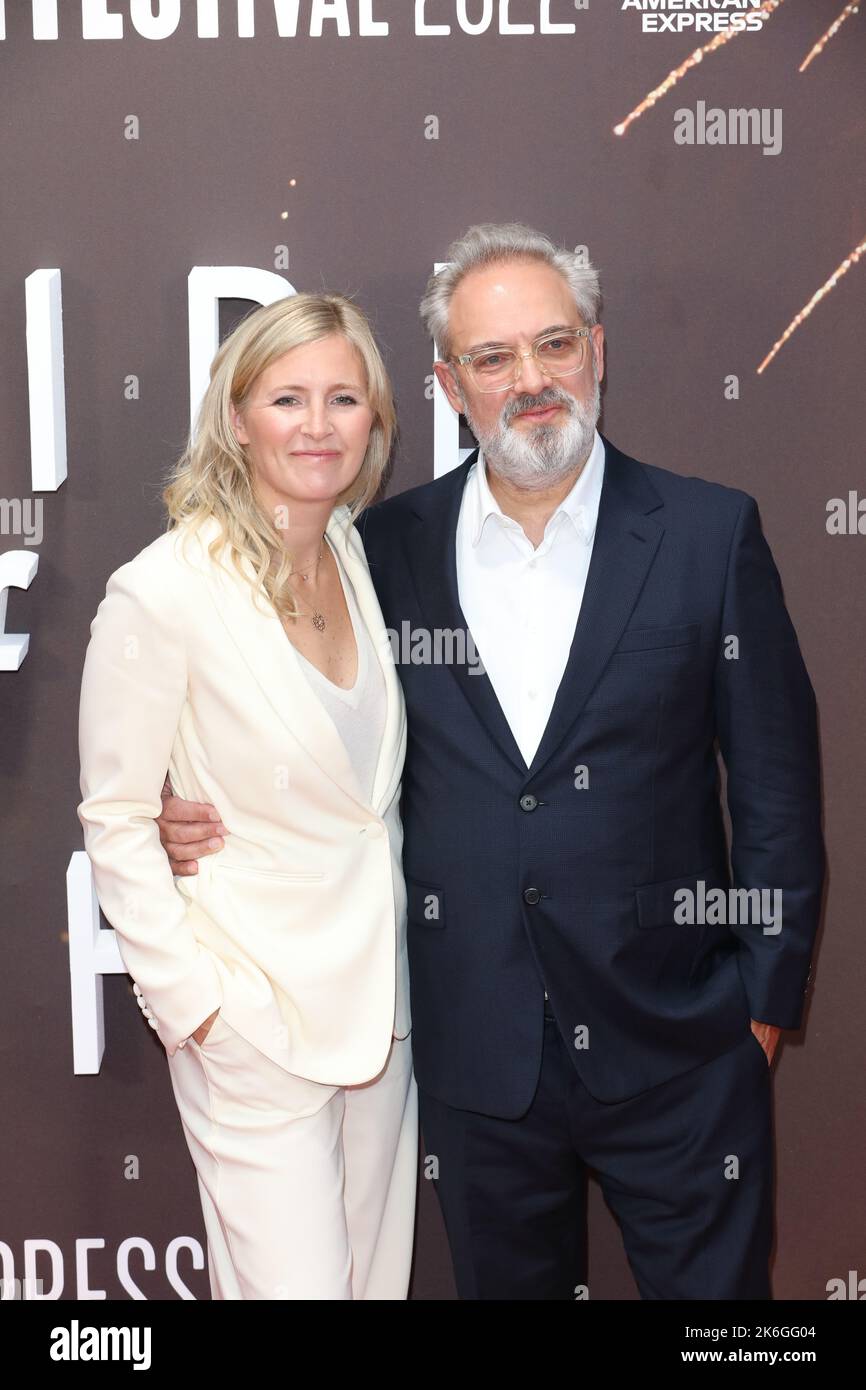 Sam Mendez attends film premiere of 'Empire of Light' during the 2022 London Film Festival Stock ...