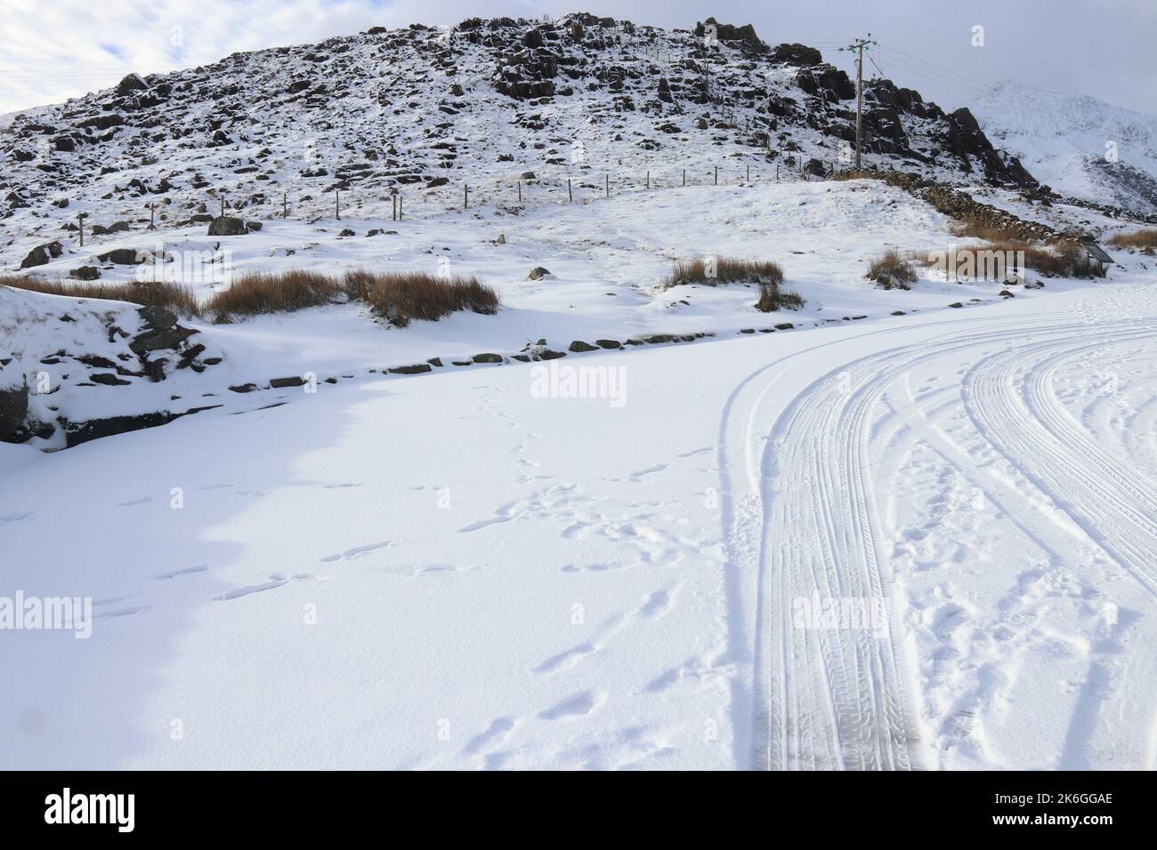Welsh mountain winter scene in rural Wales Stock Photo - Alamy