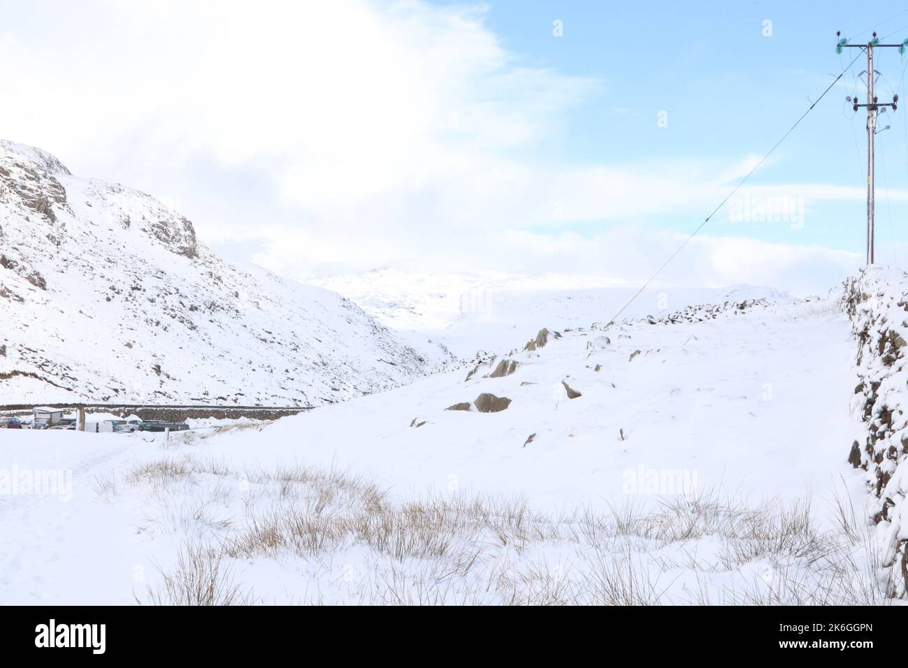 Welsh mountain winter scene in rural Wales Stock Photo - Alamy