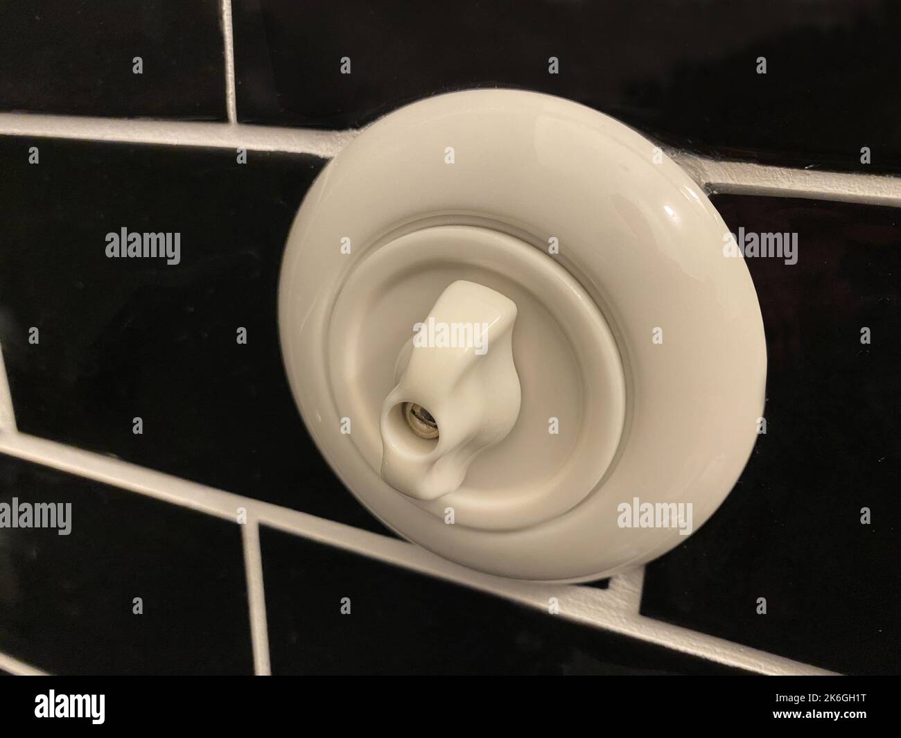 Old Rotary Light Switch Stock Photo - Alamy