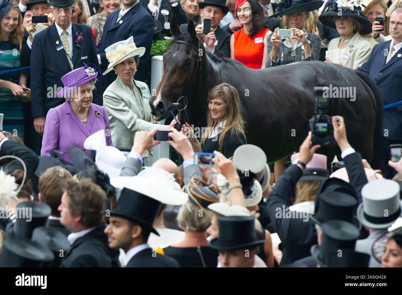 Ascot, Berkshire, UK. 20th June, 2013. Her Majesty the Queen and her ...