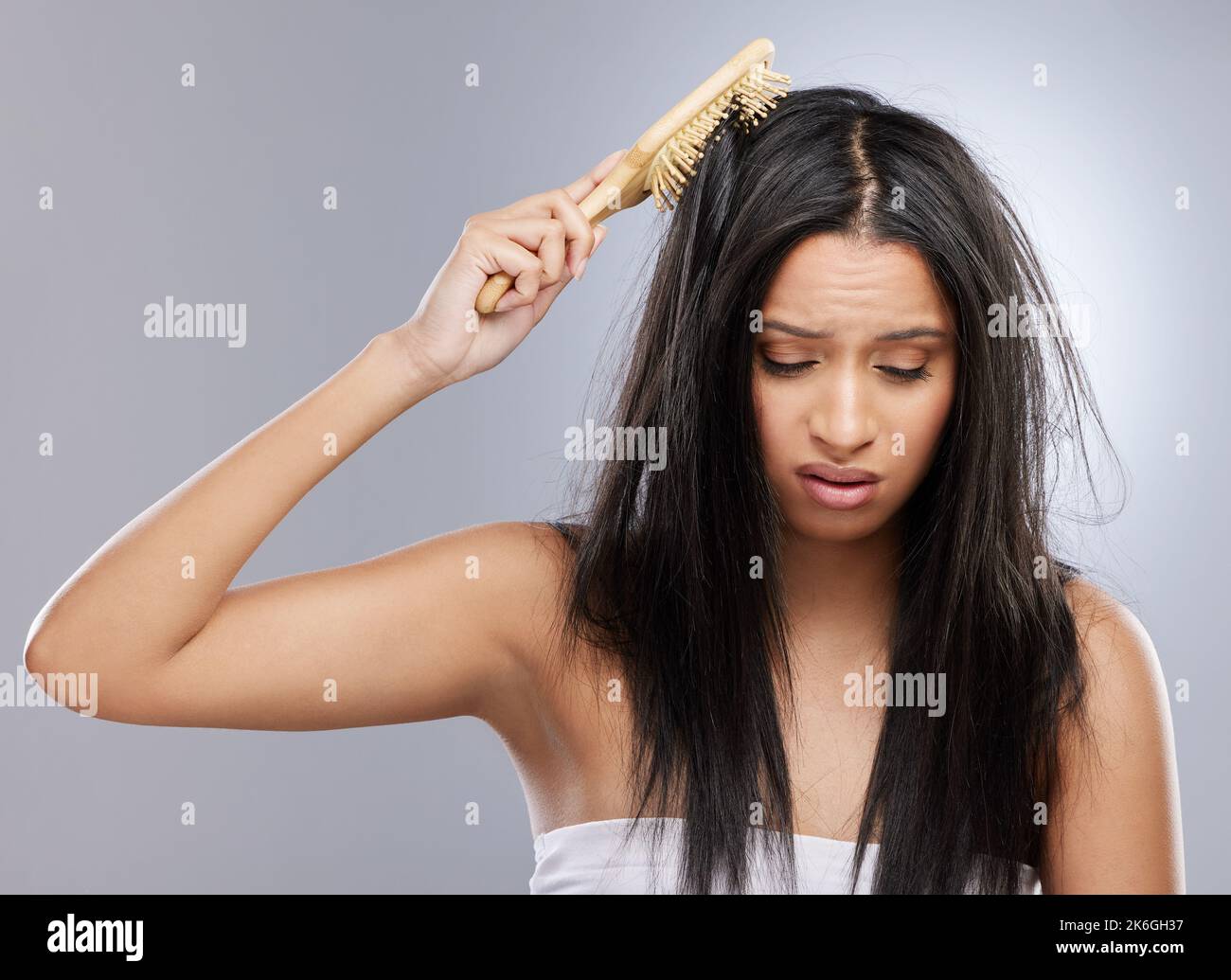 Hair falling hi-res stock photography and images - Alamy