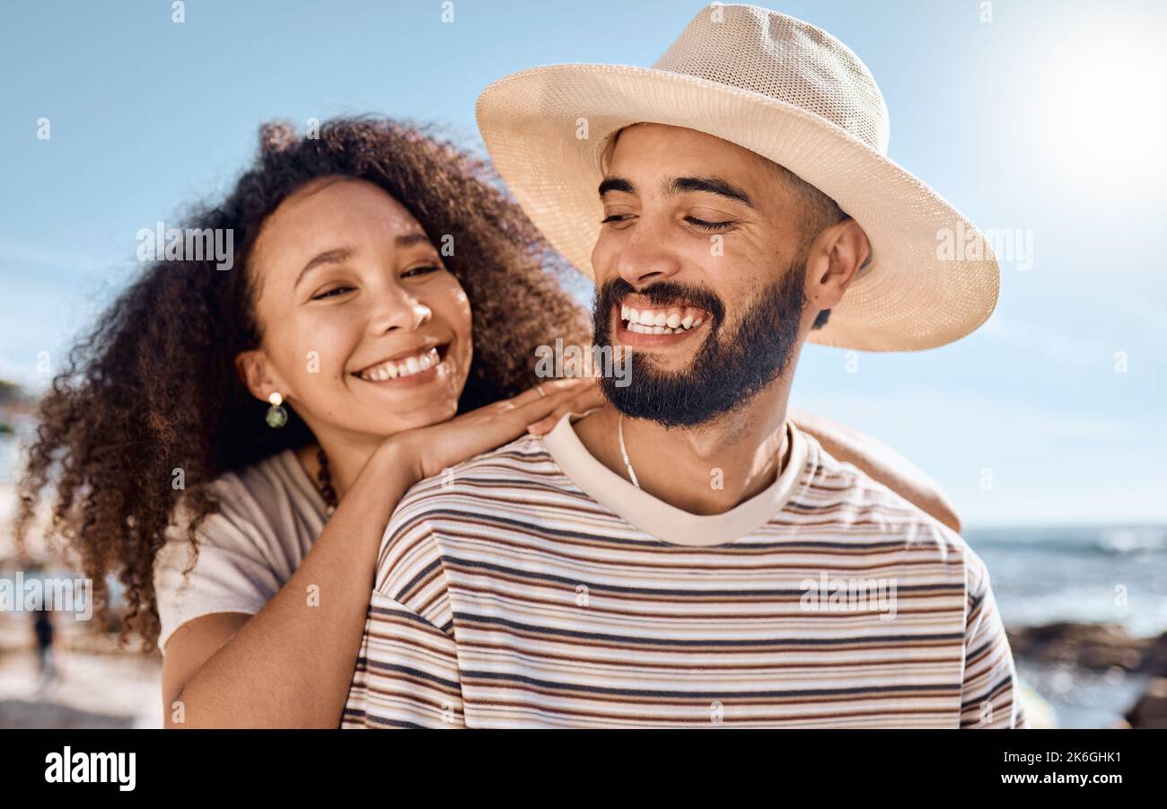 Shes a whole vibe. a young couple spending time together at the beach ...