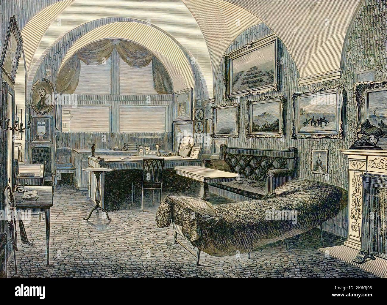 The private study of Emperor Nicholas II, Saint Petersburg, Winter ...