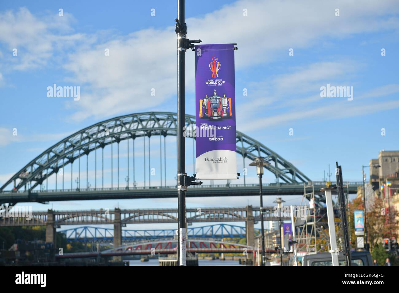 Newcastle's Quayside, UK, 14/10/2022 Rugby League World Cups 2021 on ...