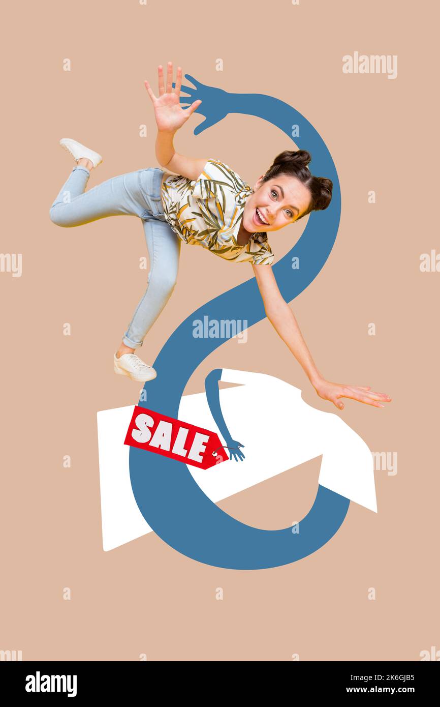 Photo cartoon comics sketch picture of funny funky lady addicted ...