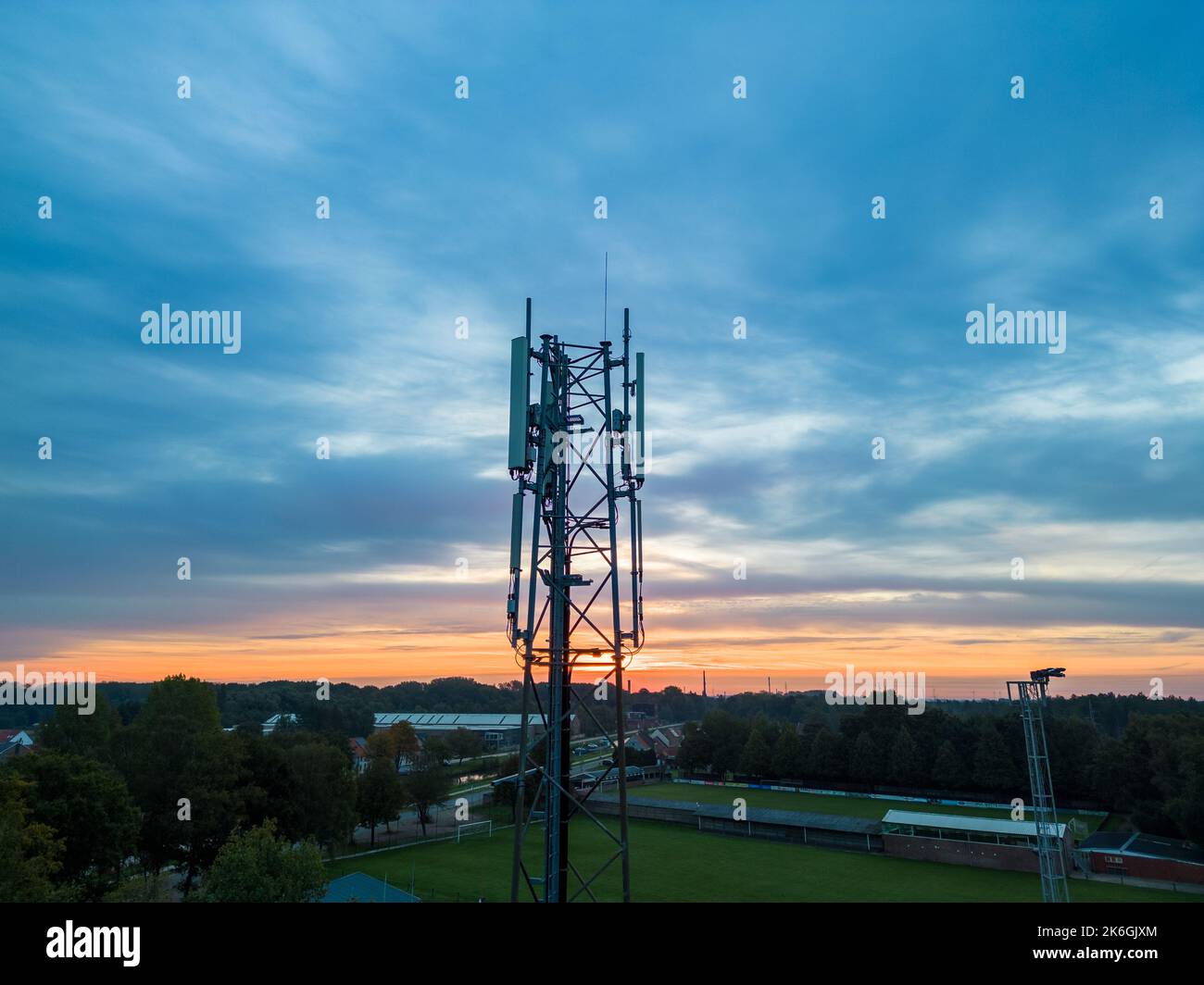 3G, 4G, 5G. Mobile phone base station Tower. Development of ...