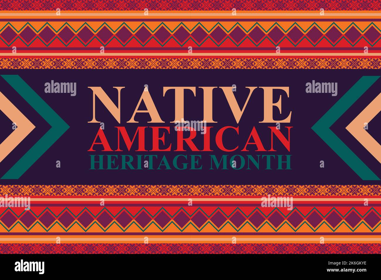 National native american heritage month background Stock Vector Image ...