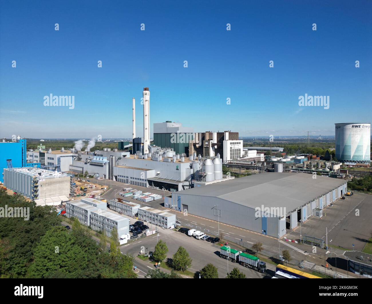 Aerial of pulp and paper mill hi-res stock photography and images - Alamy