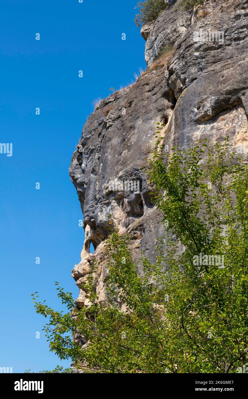 big rocks in france in the dordogne department Stock Photo - Alamy