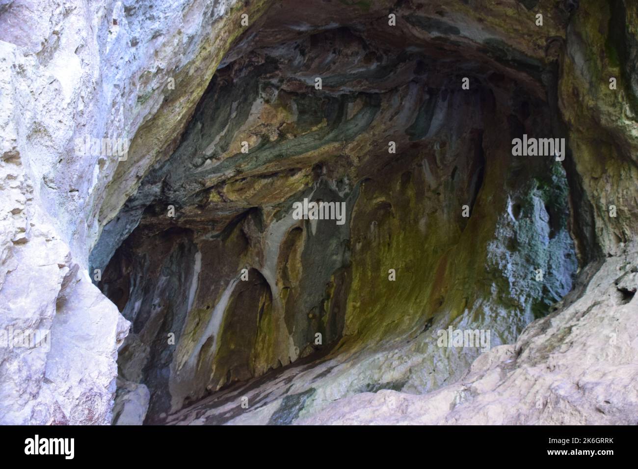 Facing down on the Manifold valley of the peak district are a series of ...