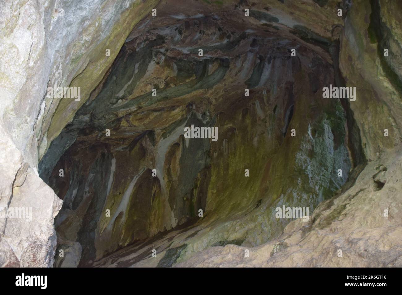 Facing down on the Manifold valley of the peak district are a series of ...