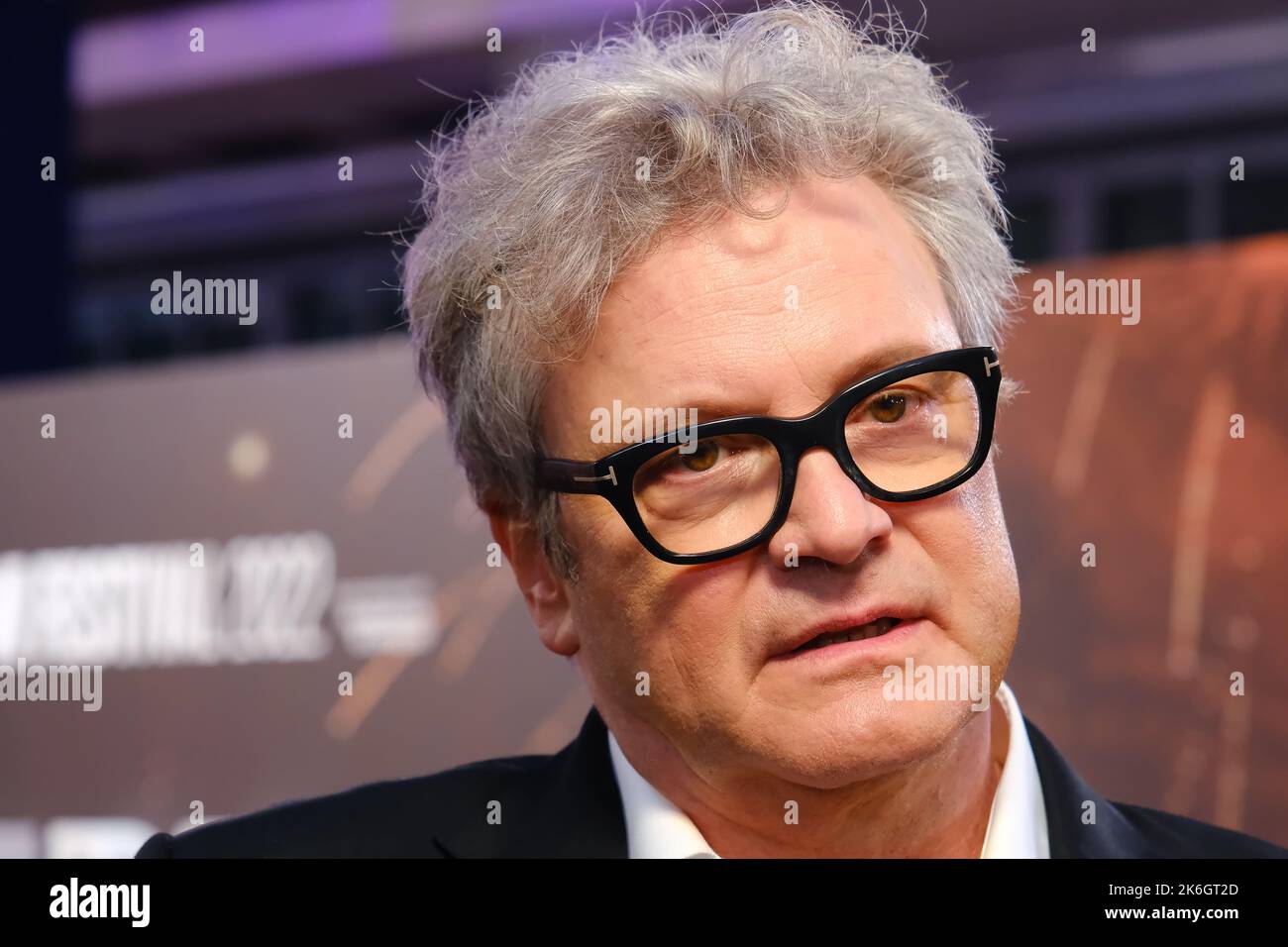 Colin Firth attends film premiere of 'Empire of Light' during the 2022 ...