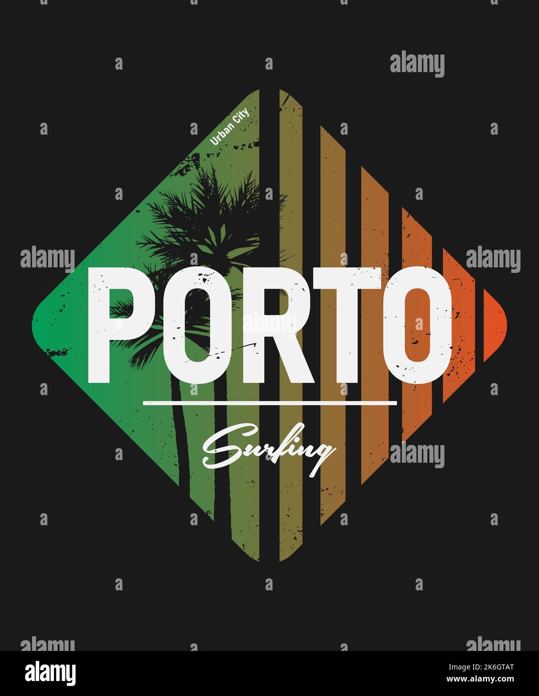 Porto City typography Logo Type Writing vector illustration Stock ...