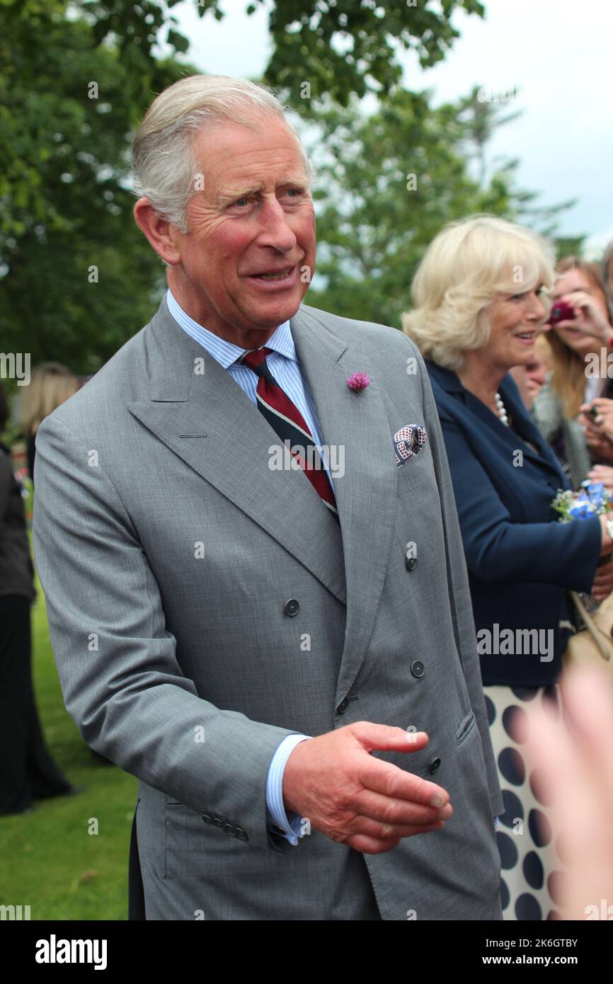 Prince Charles the Prince of Wales, visits North Wales Stock Photo - Alamy