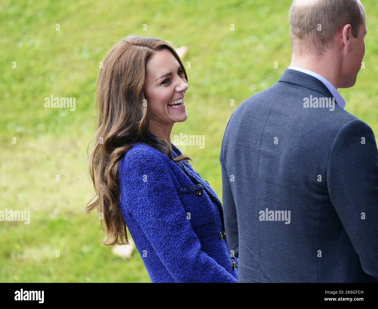 The Prince and Princess of Wales arrive for a visit to the Copper Box ...