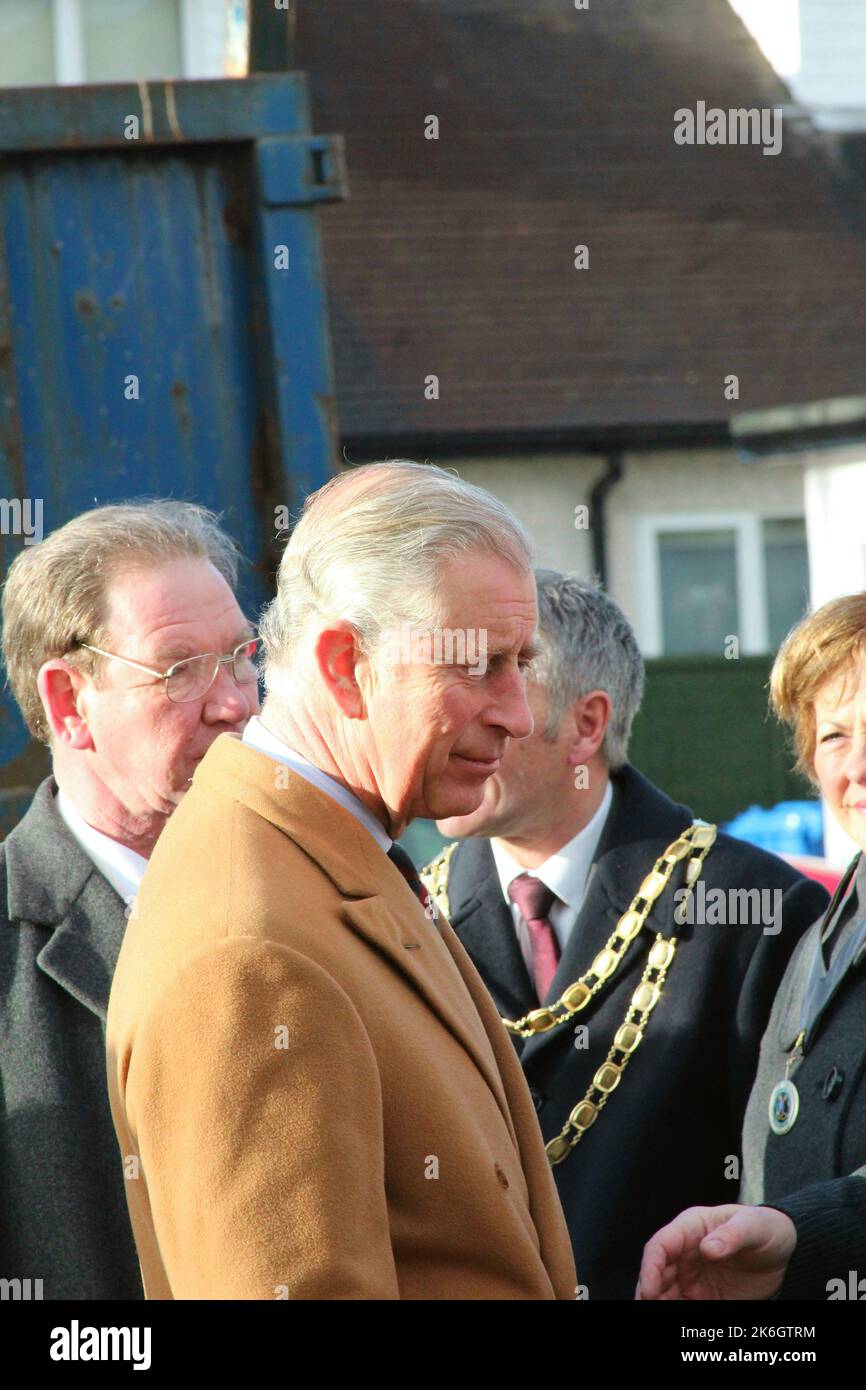 Prince Charles the Prince of Wales, visits North Wales Stock Photo - Alamy