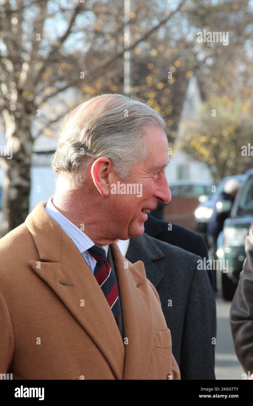 Prince Charles the Prince of Wales, visits North Wales Stock Photo - Alamy