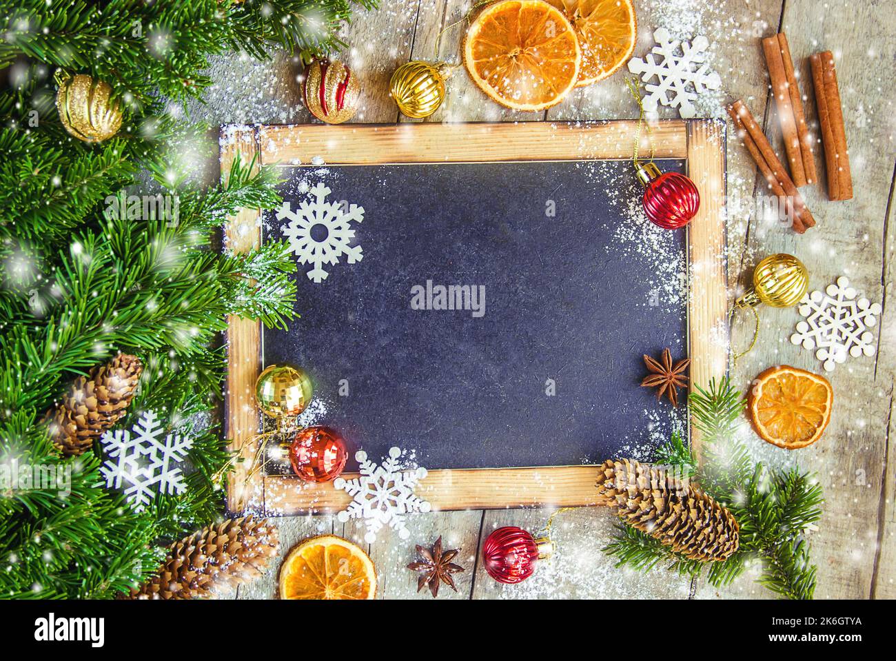 Christmas background. happy New Year. Selective focus Holiday Stock ...