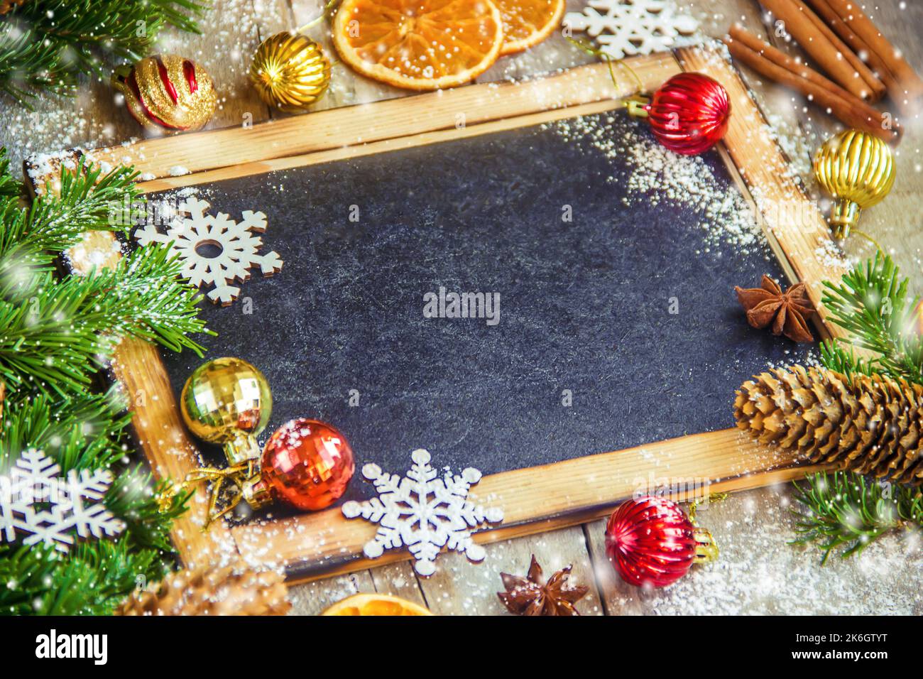 Christmas background. happy New Year. Selective focus Holiday Stock ...